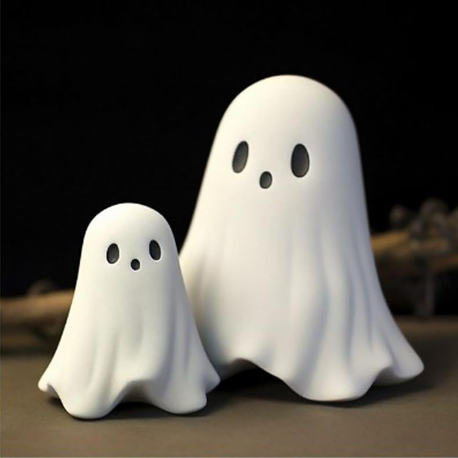 Cute Ghost Statue, Mini Ghosts Small Ghost Figurines, Spooky Halloween ...