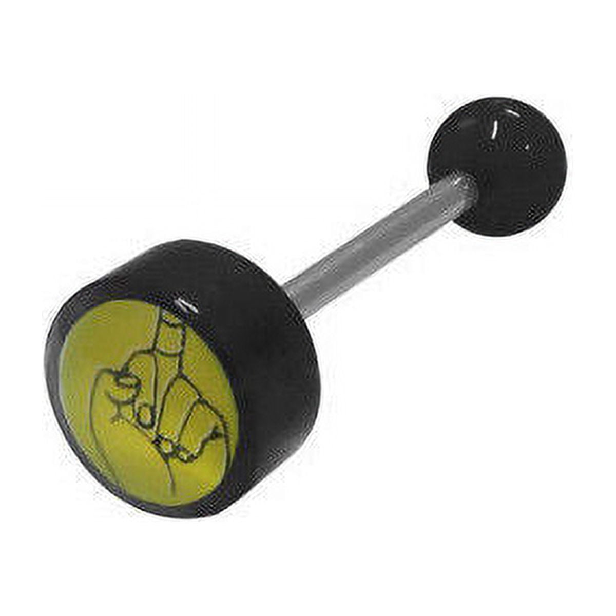 Middle Finger Logo Barbell Tongue Ring - Walmart.com