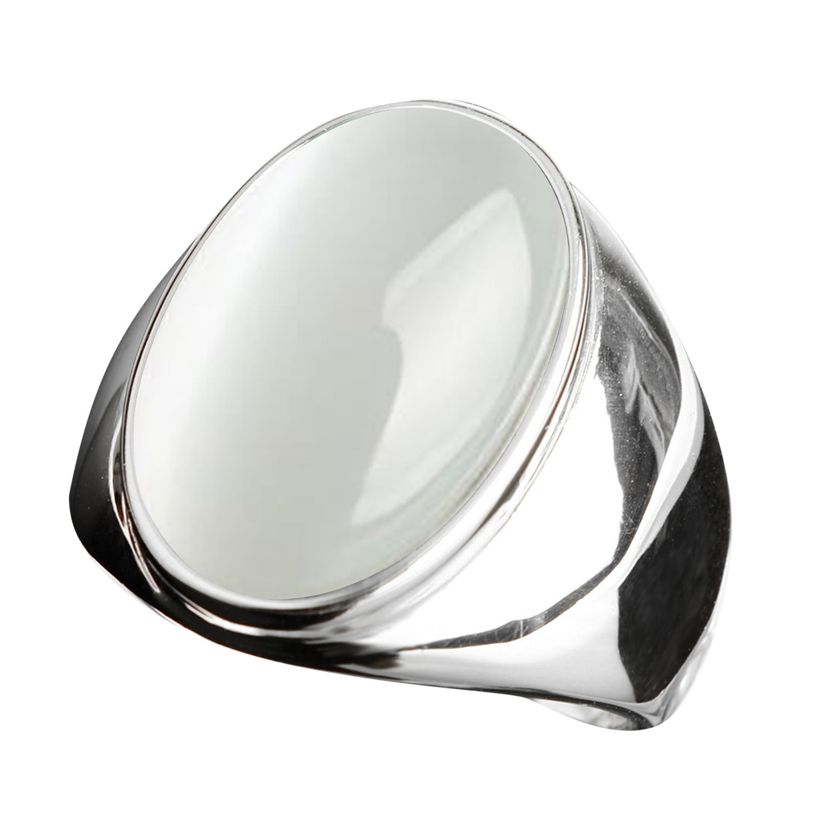 Middle Finger Necklace P4l Ring Stainless Steel Cat Eye Stone Ring ...