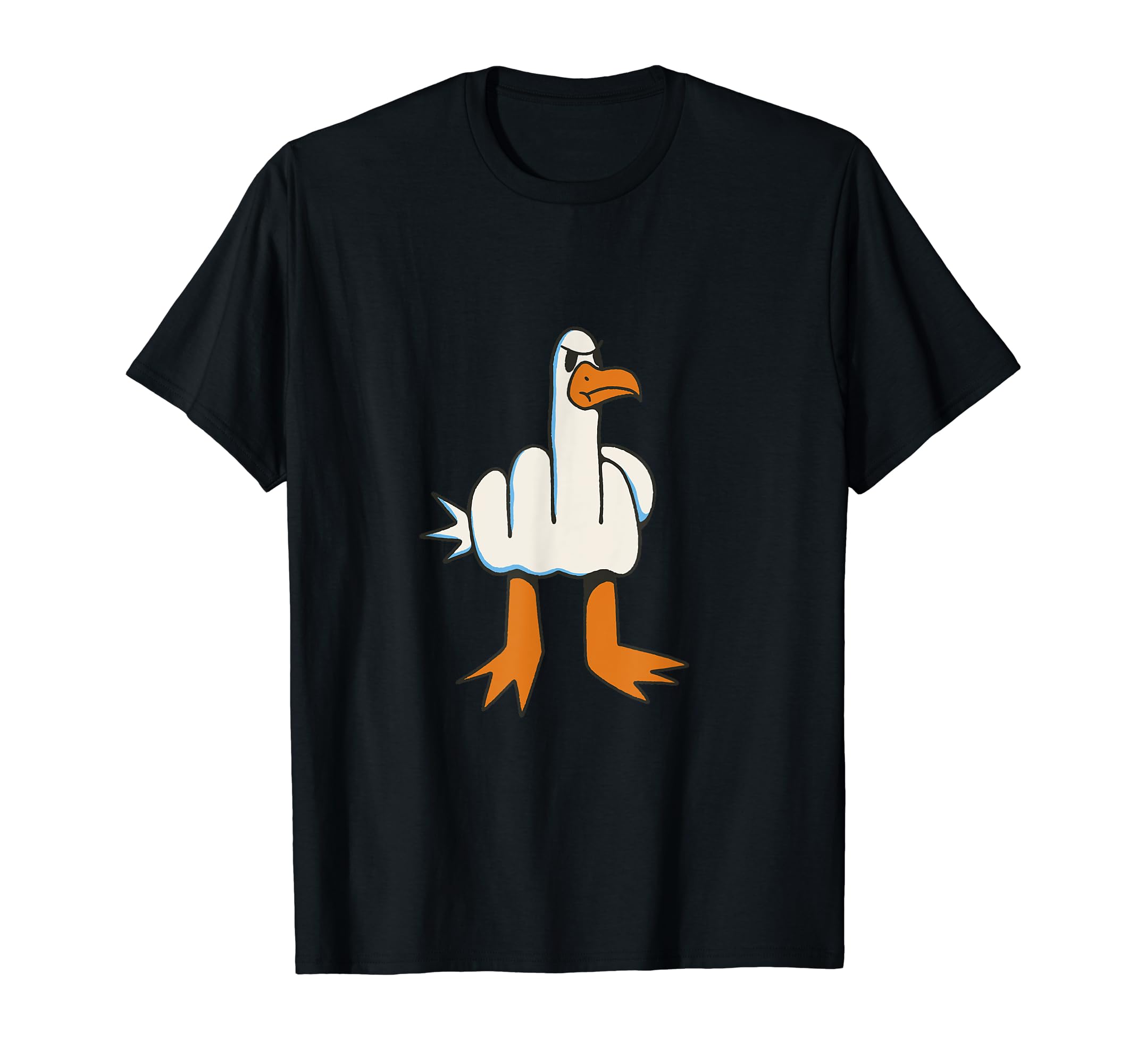 Middle Finger Seagull T-Shirt - Walmart.com
