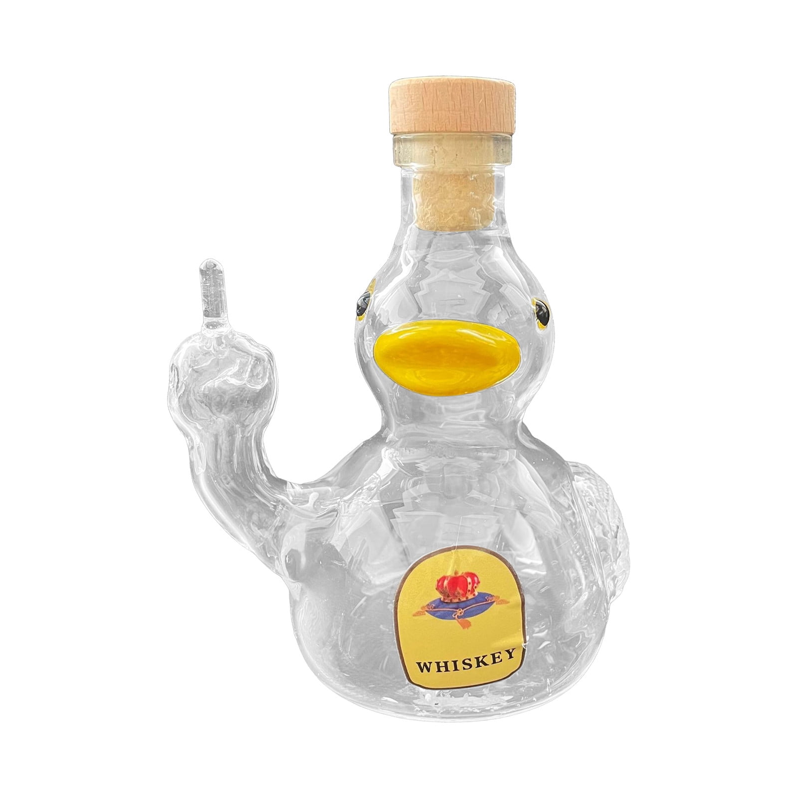 Middle Glass Finger Duck Bottles, 2025 New Creative Duck Decanter ...