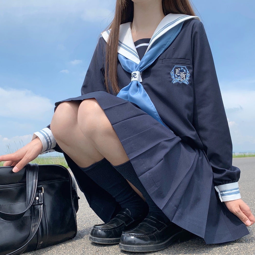 Middle High School South Korea Students JK Uniform Japanese Seifuku Pleated Skirt Girls ...