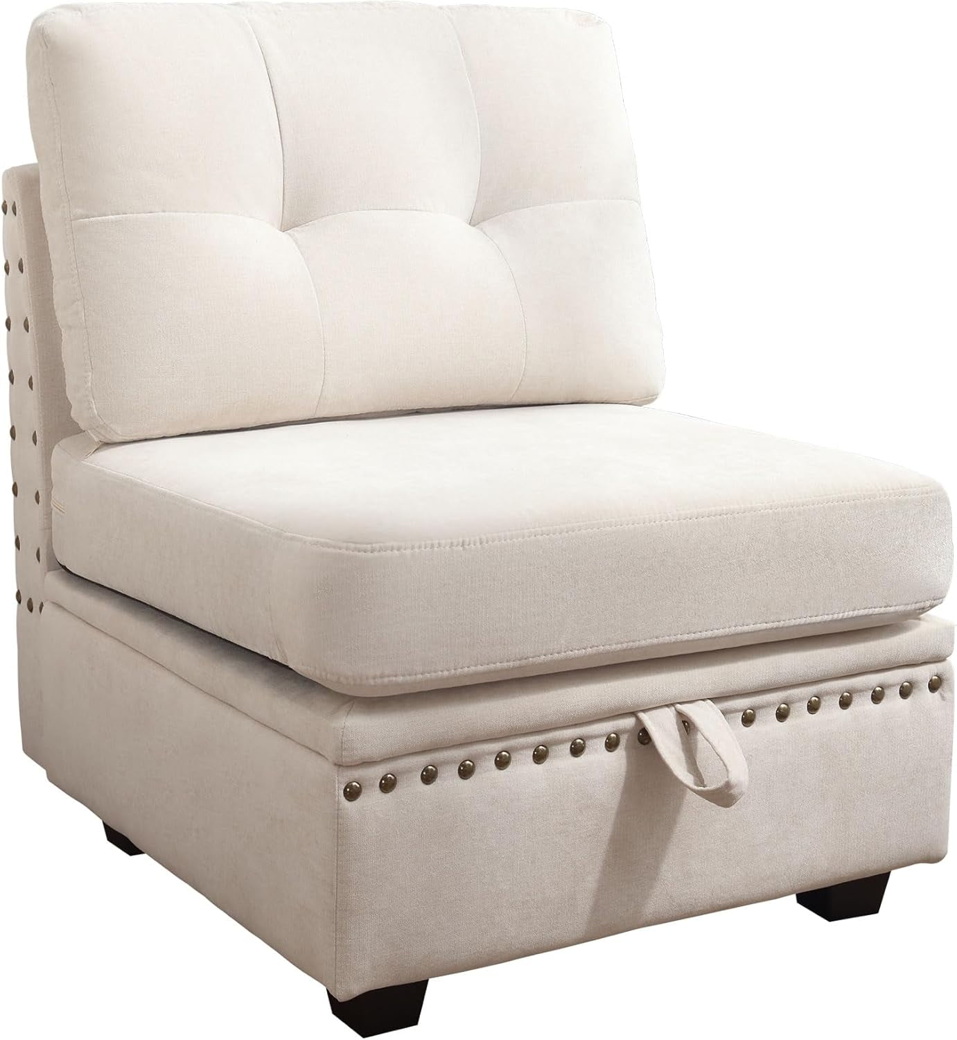 Middle Module for Modular Sectional Sofa with Storage, Convertible Multiple Modular Combination ...