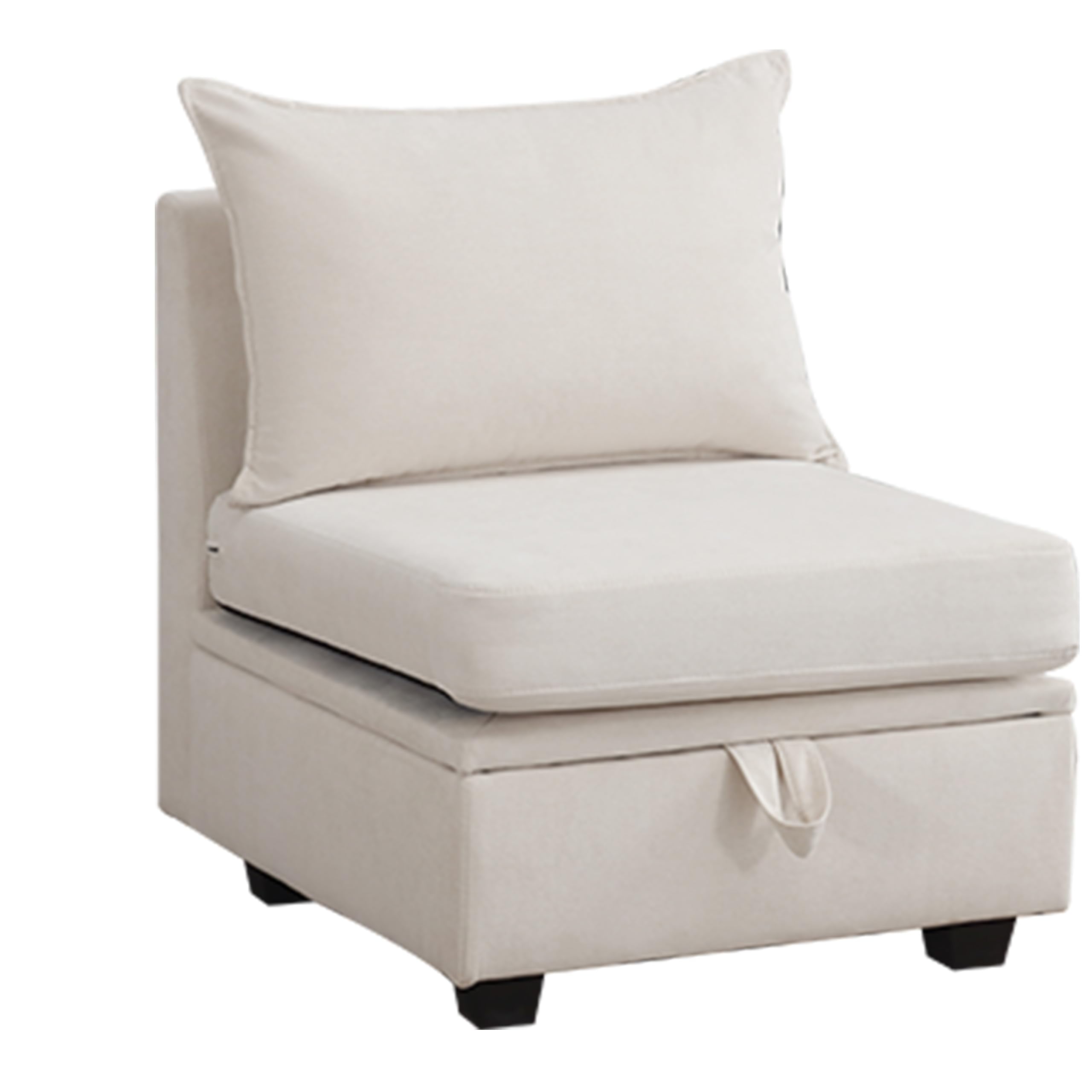 Middle Module for Modular Sectional Sofa, with Storage, Convertible U ...