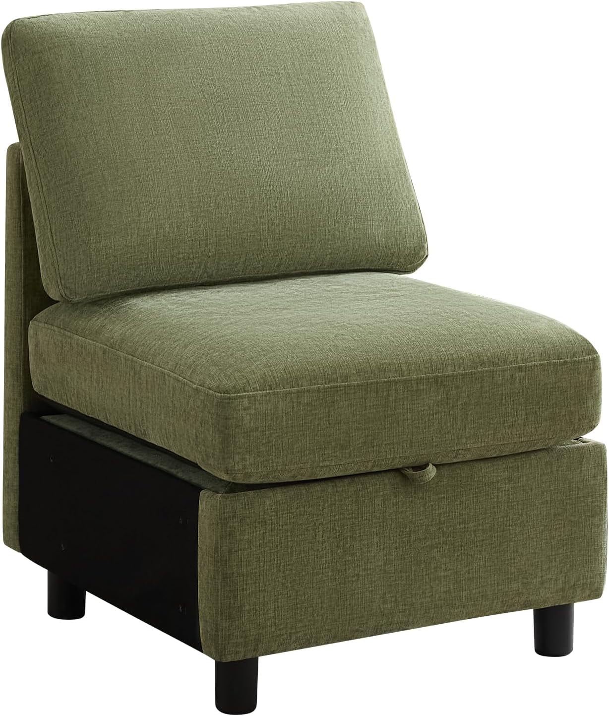 Middle Seat Module for Modular Sectional Couch Sofa, Living Room Accent ...