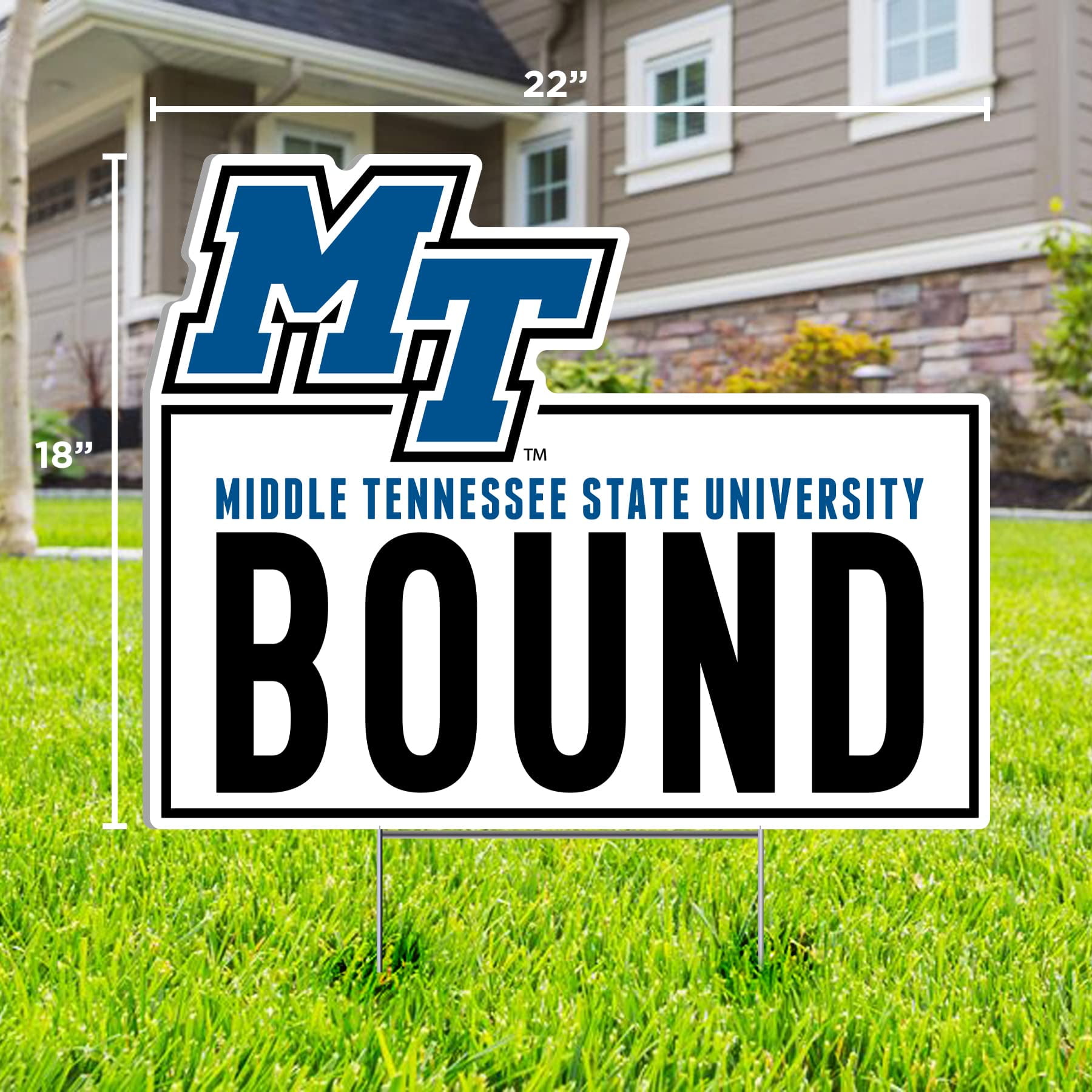 Middle Tennessee State University Bound Lawn Sign (Officially Licensed ...