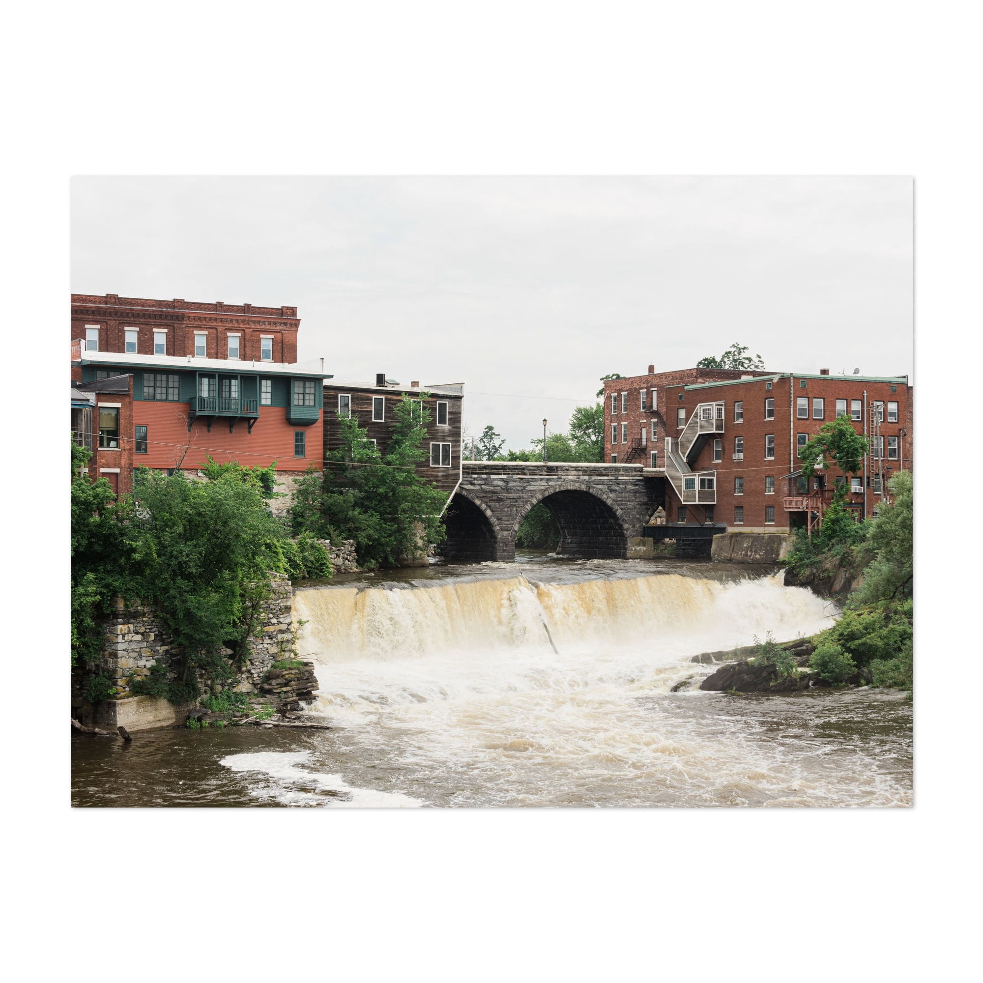 Middlebury Falls 01 - Middlebury Vermont Photography Waterfall Bridge ...