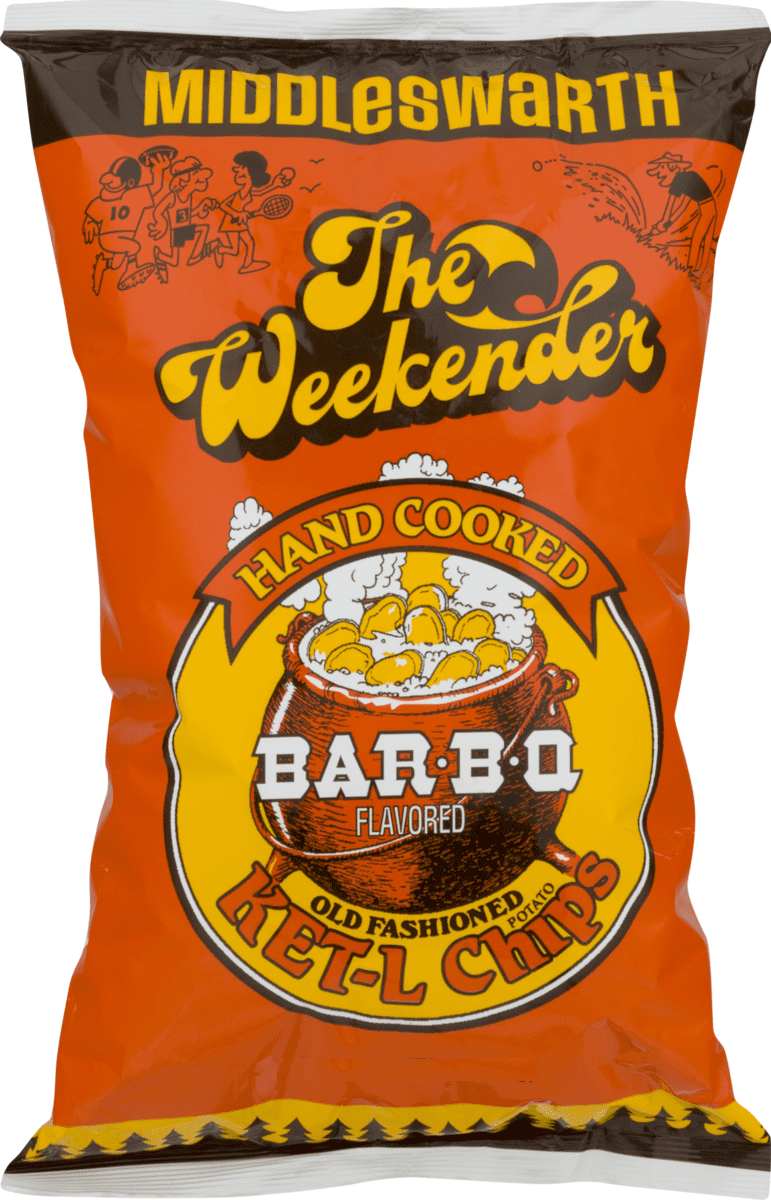 Middleswarth Kettle Cooked Bar-B-Q Flavored Potato Chips, The Weekender ...