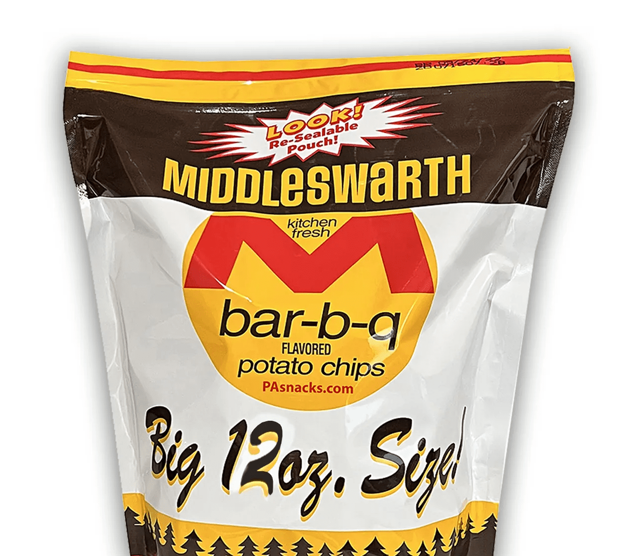 Middleswarth Kitchen Fresh BBQ Flavored Potato Chips - Large 15 Oz Bag ...
