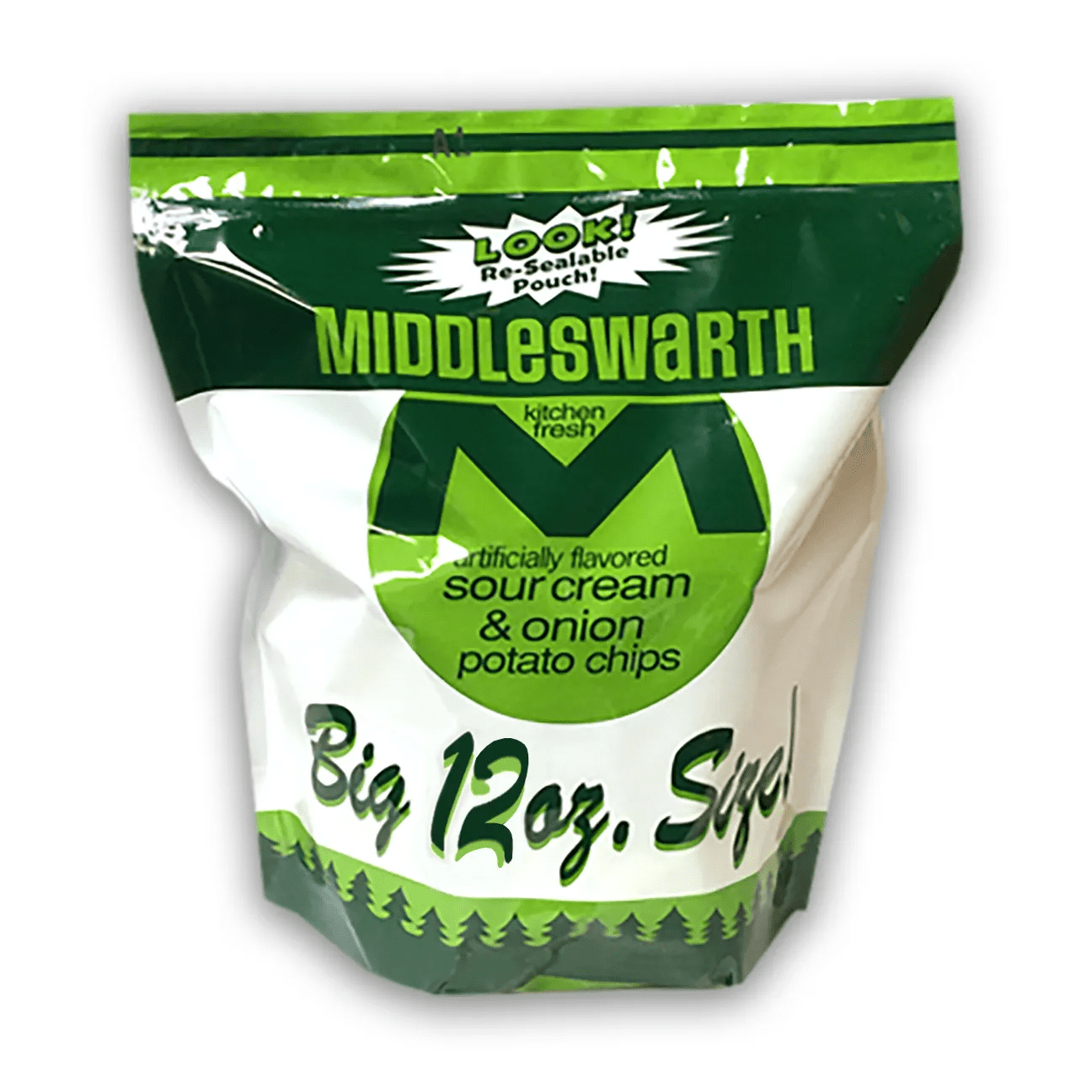 Middleswarth Kitchen Fresh Potato Chips Sour Cream & Onion - Big Bag 12 ...