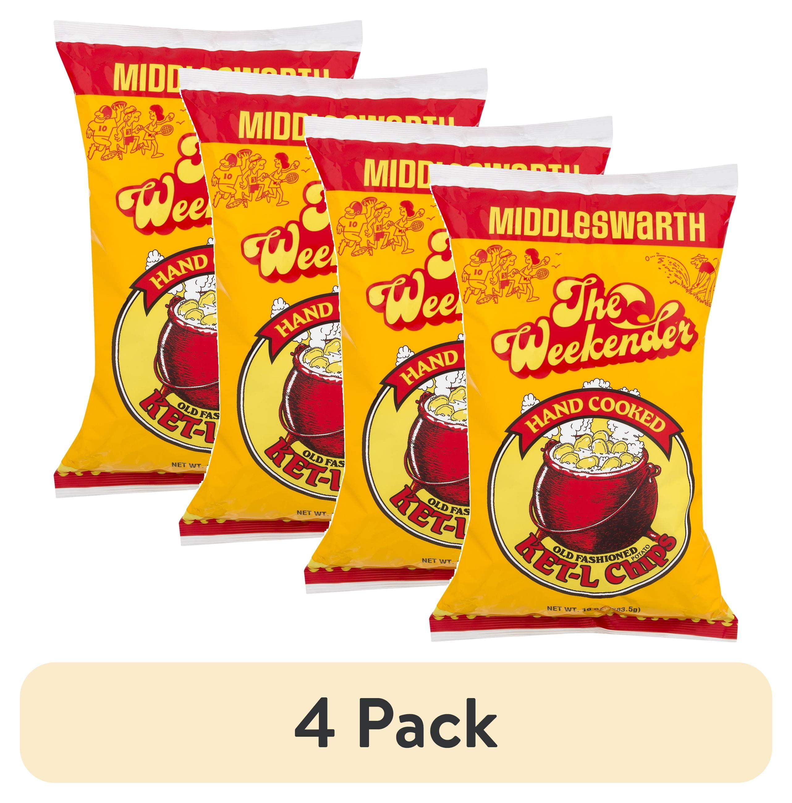 (4 pack) Middleswarth The Weekender Hand Cooked Ket-L Chips, 10 Oz ...