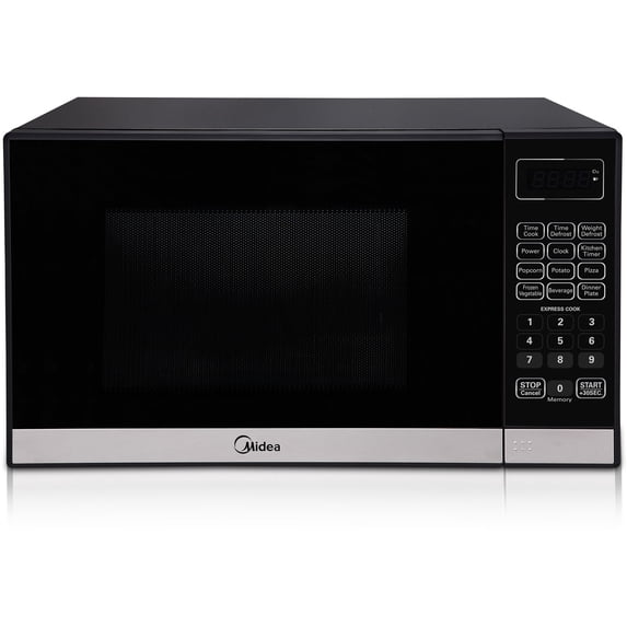 Midea 0.7-cu. ft. Countertop Microwave in Stainless Steel - Walmart.com