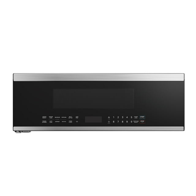 Midea 1.2 Cu. Ft. 30in Slim Over-the-Range Microwave with Sensor ...