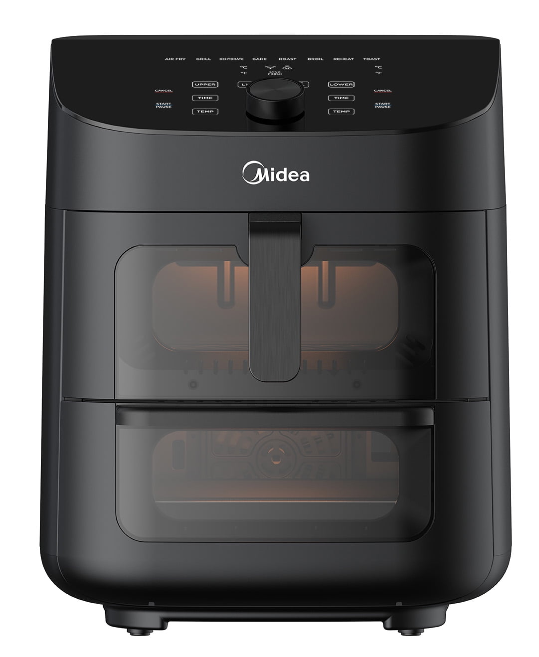 Midea 11 Quart 8-in-1 Two-Zone Air Fryer Oven with Sync Finish Cooking ...