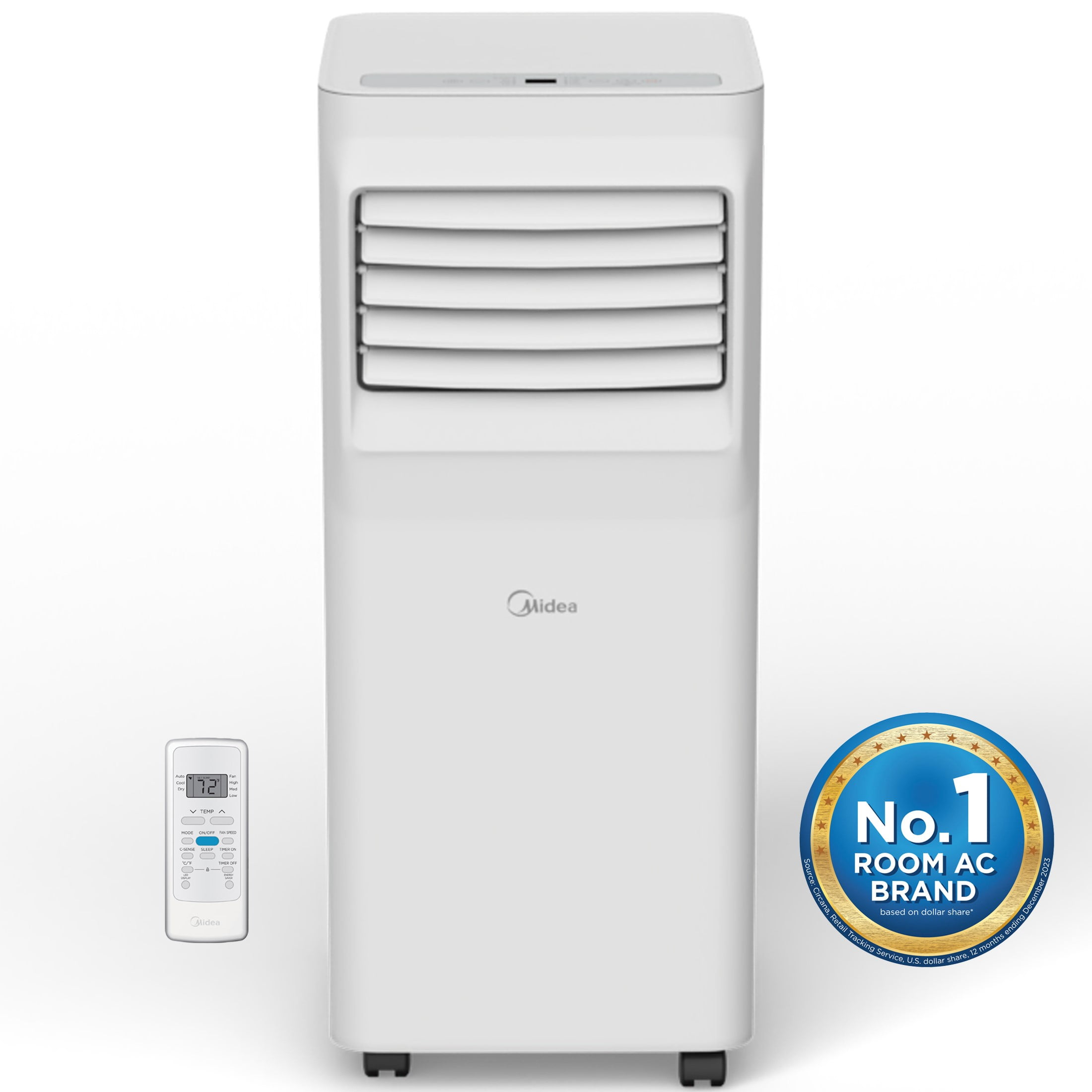 Midea 5 000 Btu 8 000 Ashrae 115v Portable Air Conditioner With