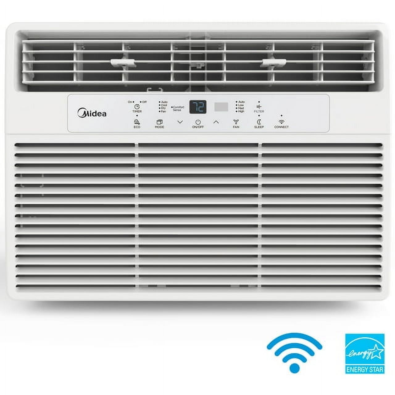 Midea 10,000 BTU Energy Star Window Air Conditioner w/Wifi & Voice ...