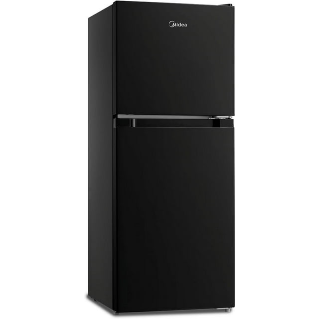 Midea MERM45S3ABB Black Cu Ft Double Door Refrigerator, 4.5 cubic feet ...