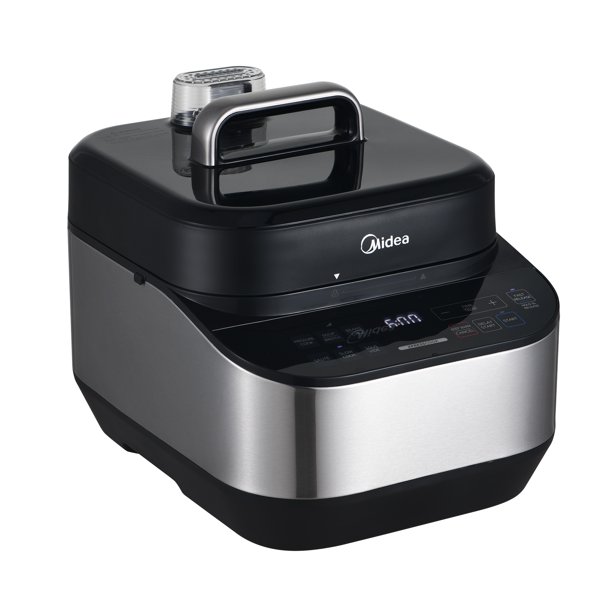 Midea Stainless Steel Electric 5.3 Qt Pressure Cooker, 7-in-1 Easy ...