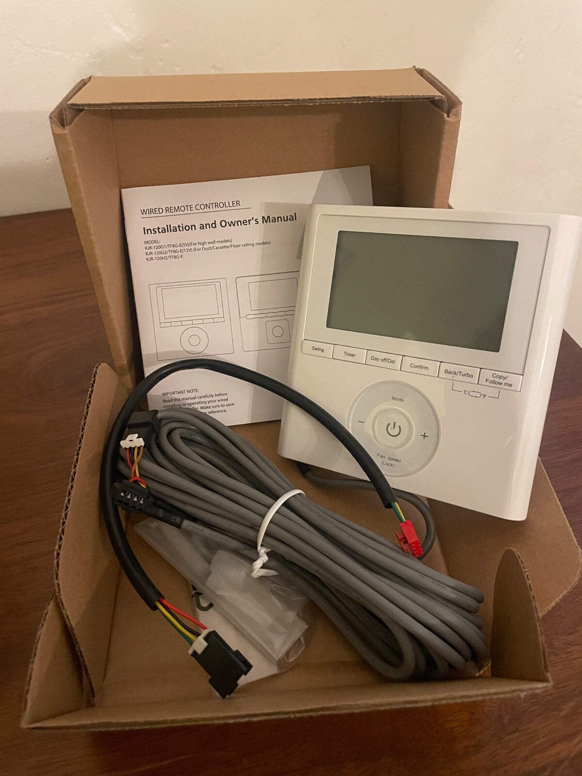 Midea programmable thermostat controller 17317100A06345 kjr-120g1/tfbg ...