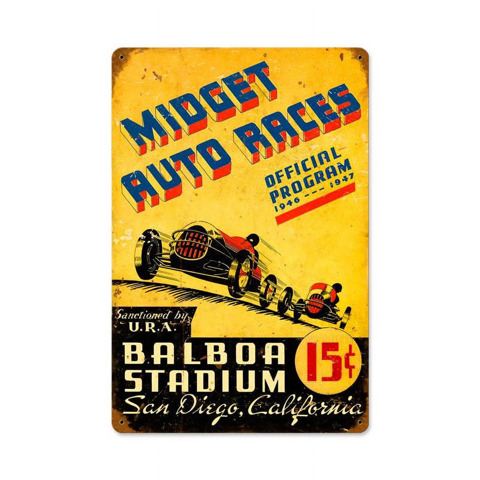Midget Auto Races Vintage Sign “Made in the USA with heavy gauge steel ...