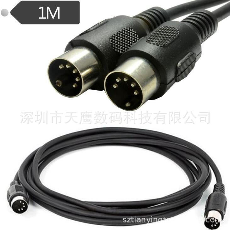 Midi Cable 5-Pin Piano Professional Instruments Cable Audio Equipment ...