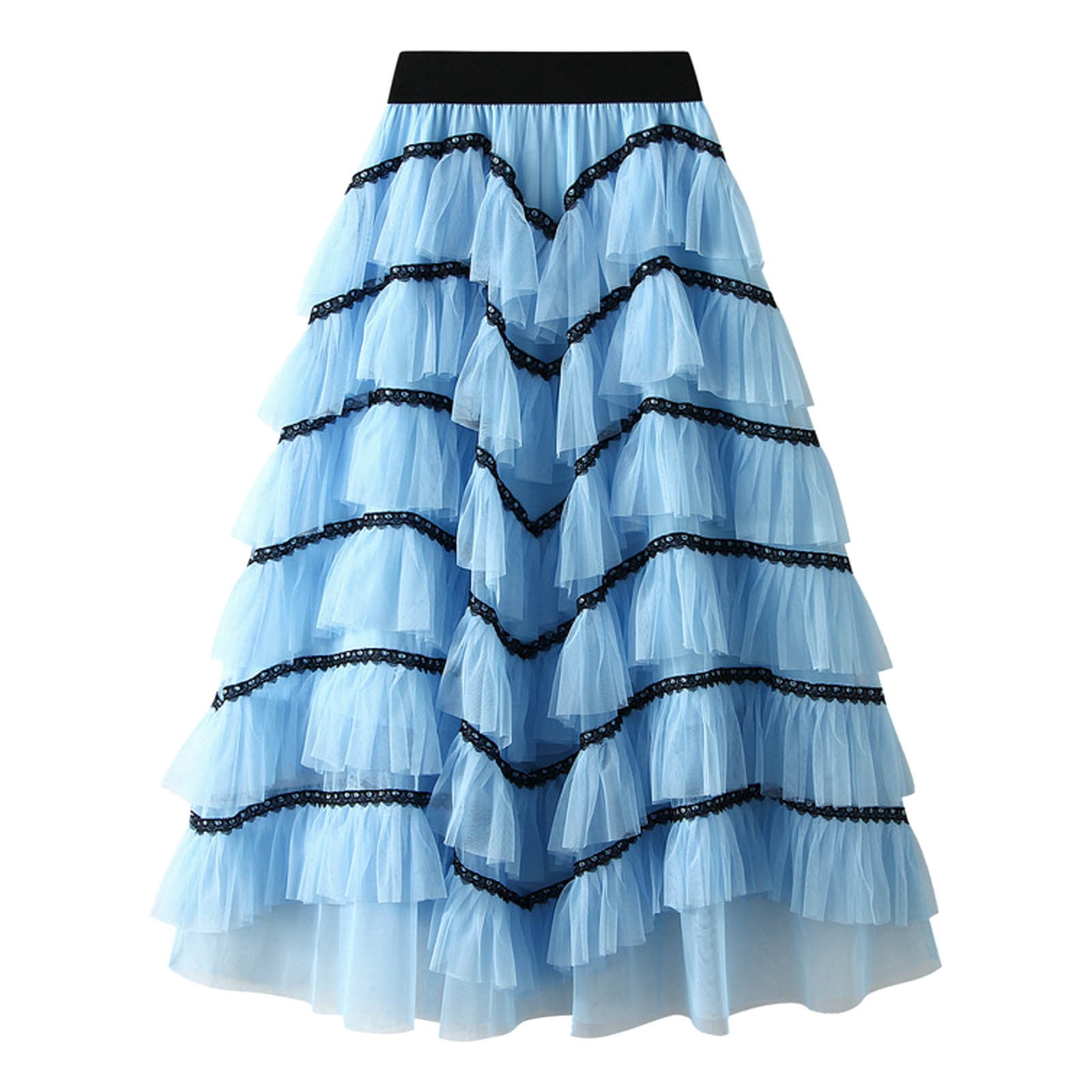 Midi Skirts for Women Mid Length Skirt Dance Party A Line High Waisted ...
