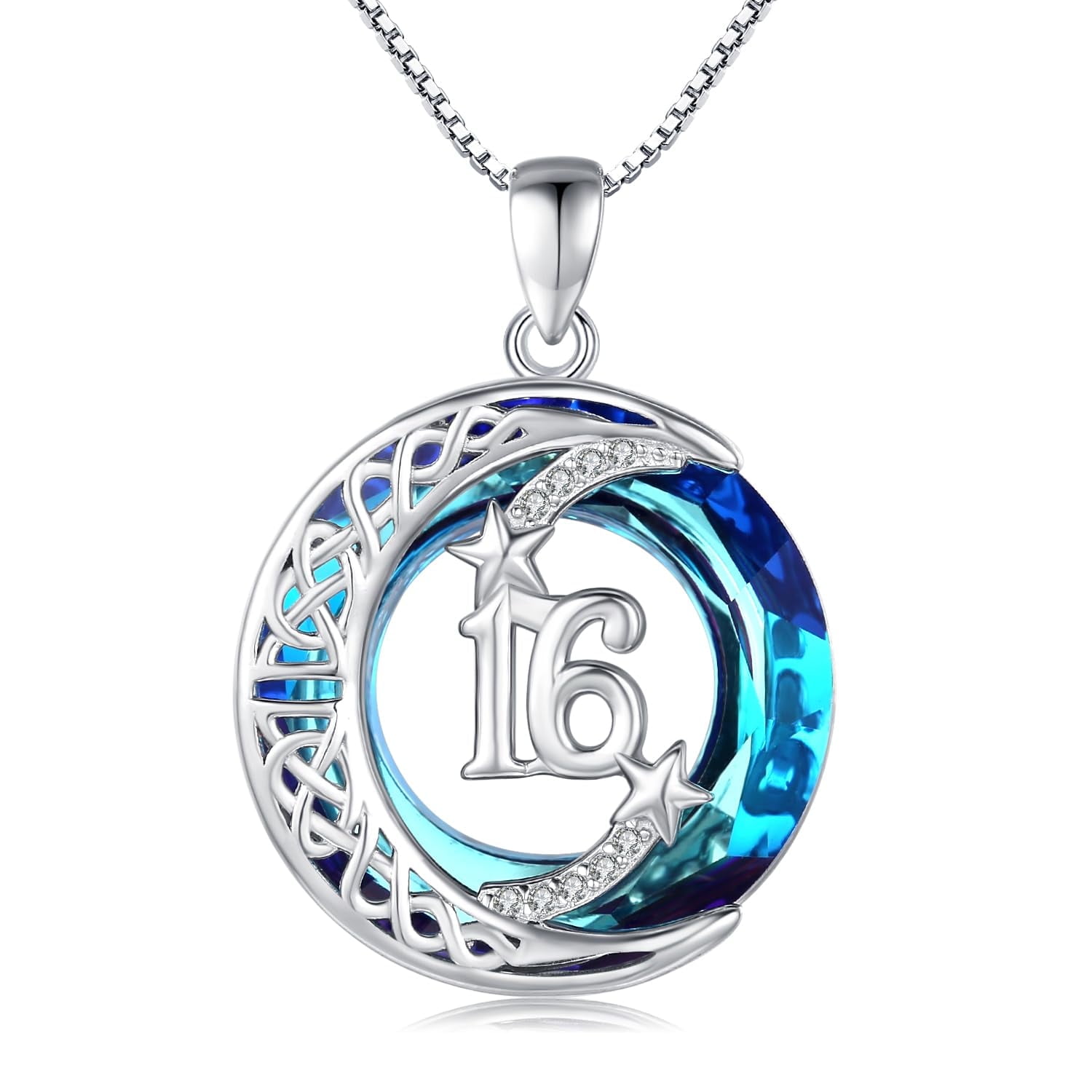 Midir&Etain Birthday Gifts for Women 925 Sterling Silver Celtic Moon ...