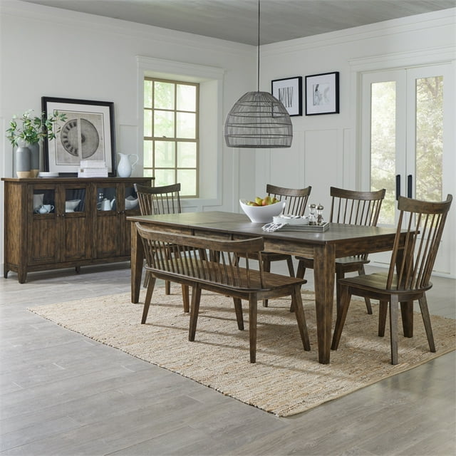 Midland Falls 6 Piece Rectangular Table Set - Walmart.com