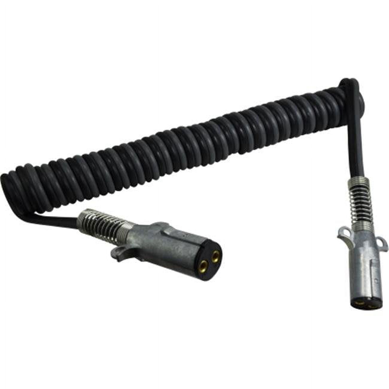 Midland Industries 12 ft. 4 AWG Dual Pole Coiled Electric Cable ...