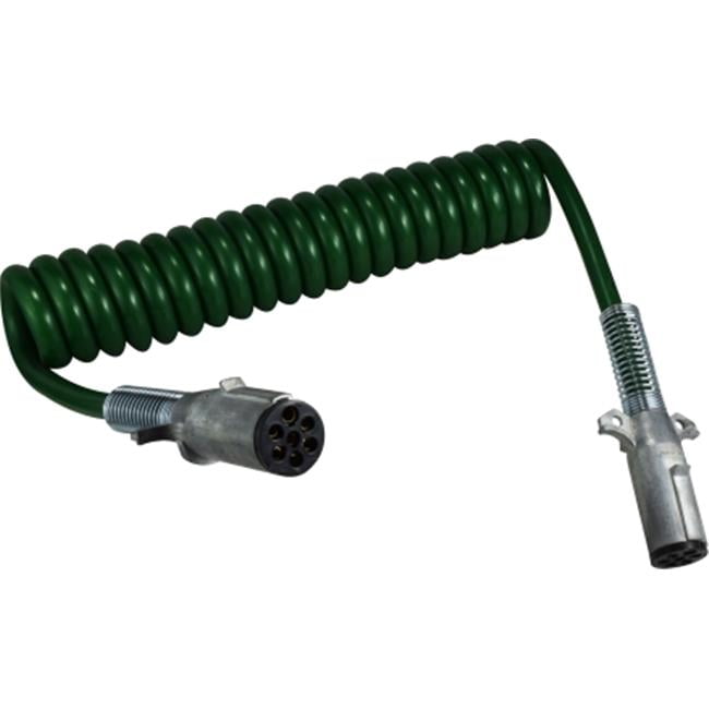 Midland Industries 39737 15 ft. ABS Coiled Electric Cable Assembly with ...