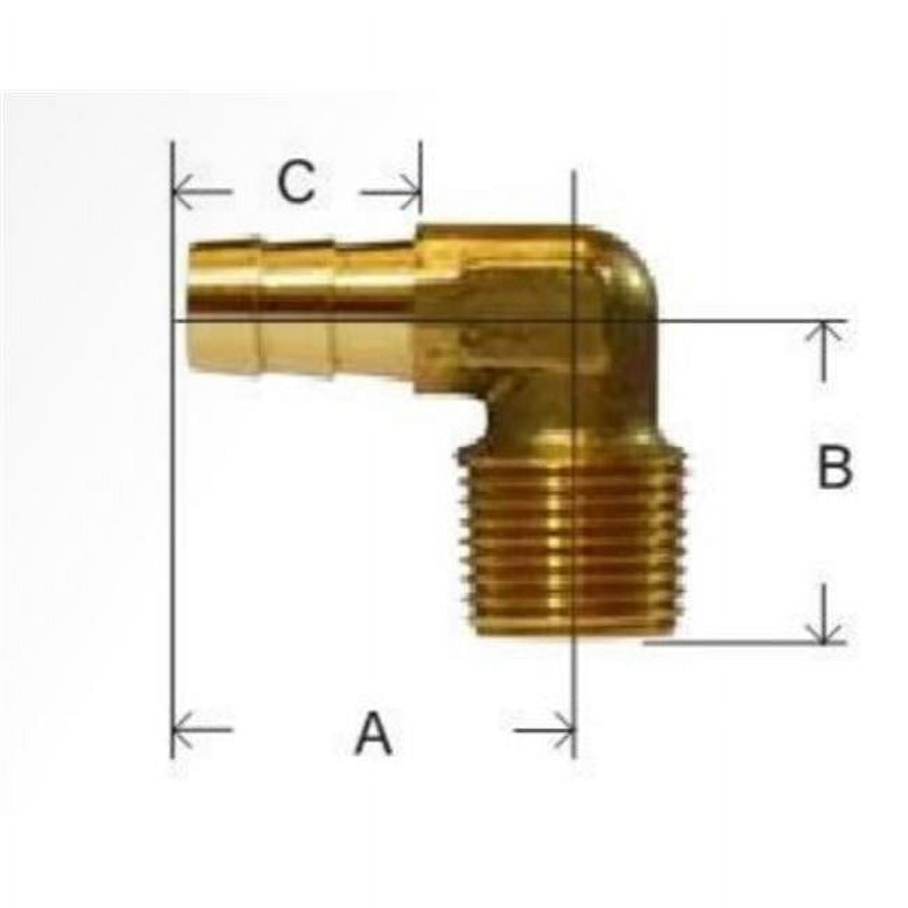 Midland Industries 32308LF 0.18 x 0.12 Hose Barb x MIP Elbow - Walmart.com