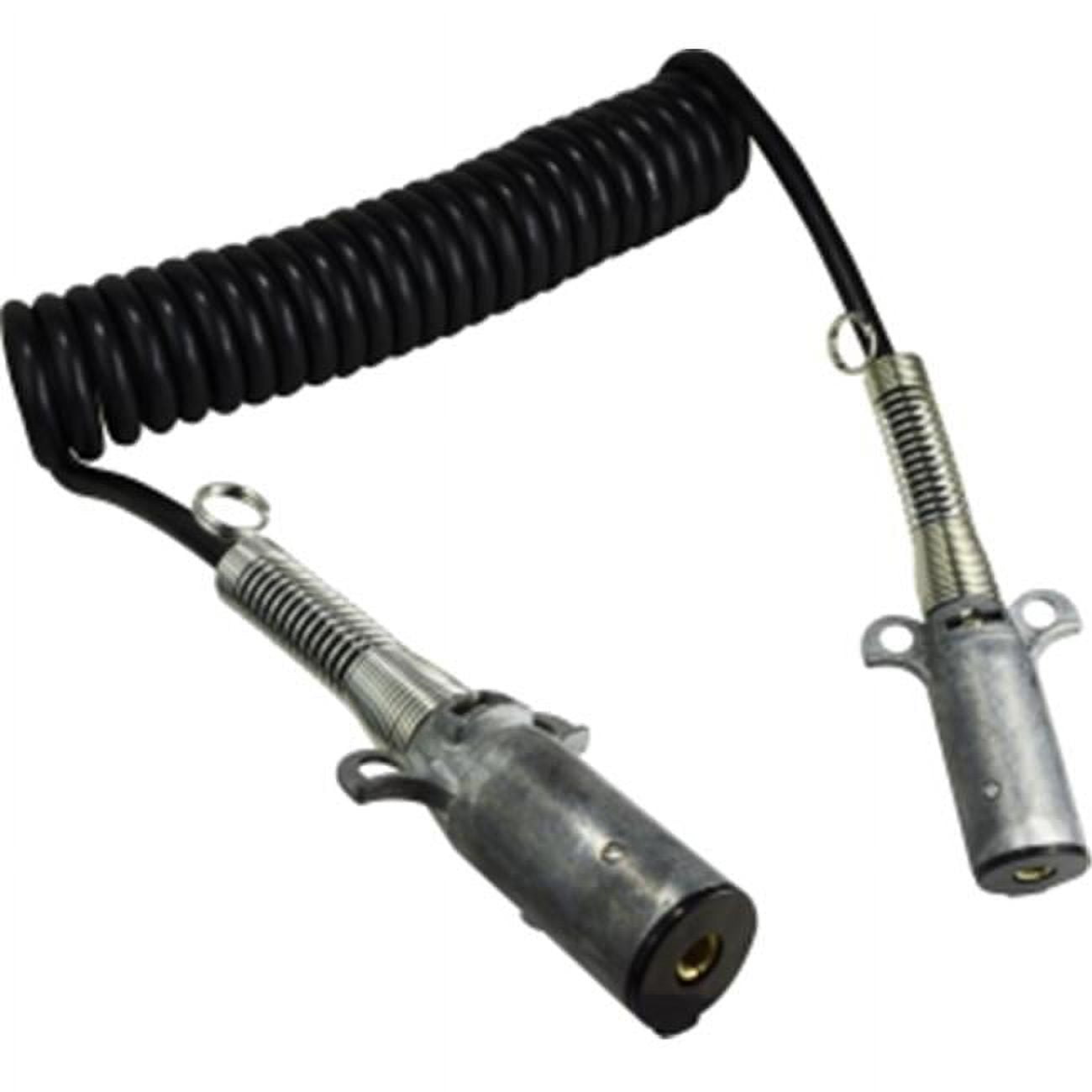 Midland Industries 39742 12 ft. 4 AWG Single Pole Coiled Electric Cable ...