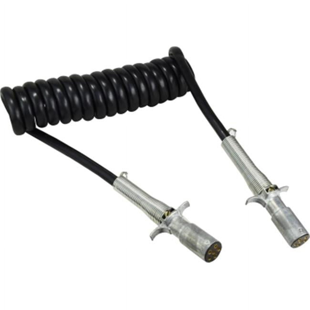 Midland Industries 39753 8 ft. 14 Gauge 6-Way Coiled Electric Cable ...