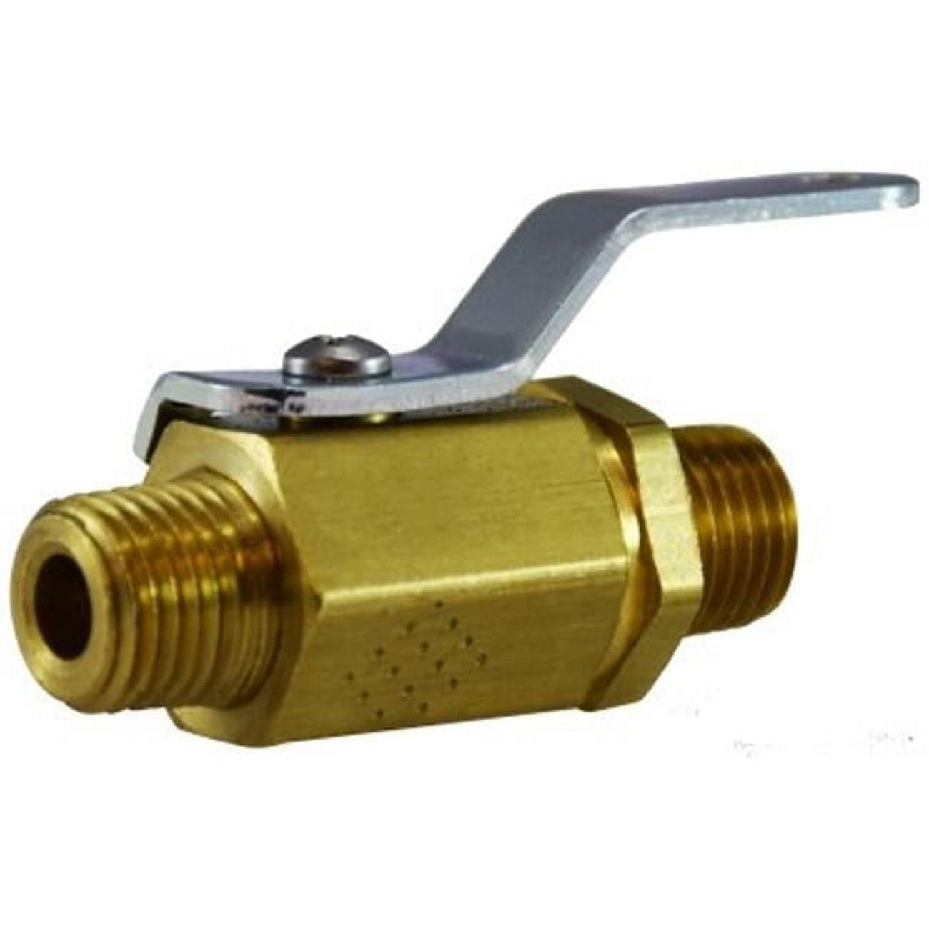 Midland Industries 46910 0.12 MIP x MIP Mini Ball Valve - Walmart.com