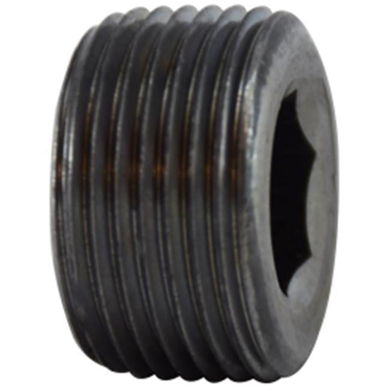 Midland Industries 67765 0.75 in. Countersunk Hex Steel Plug, Black ...