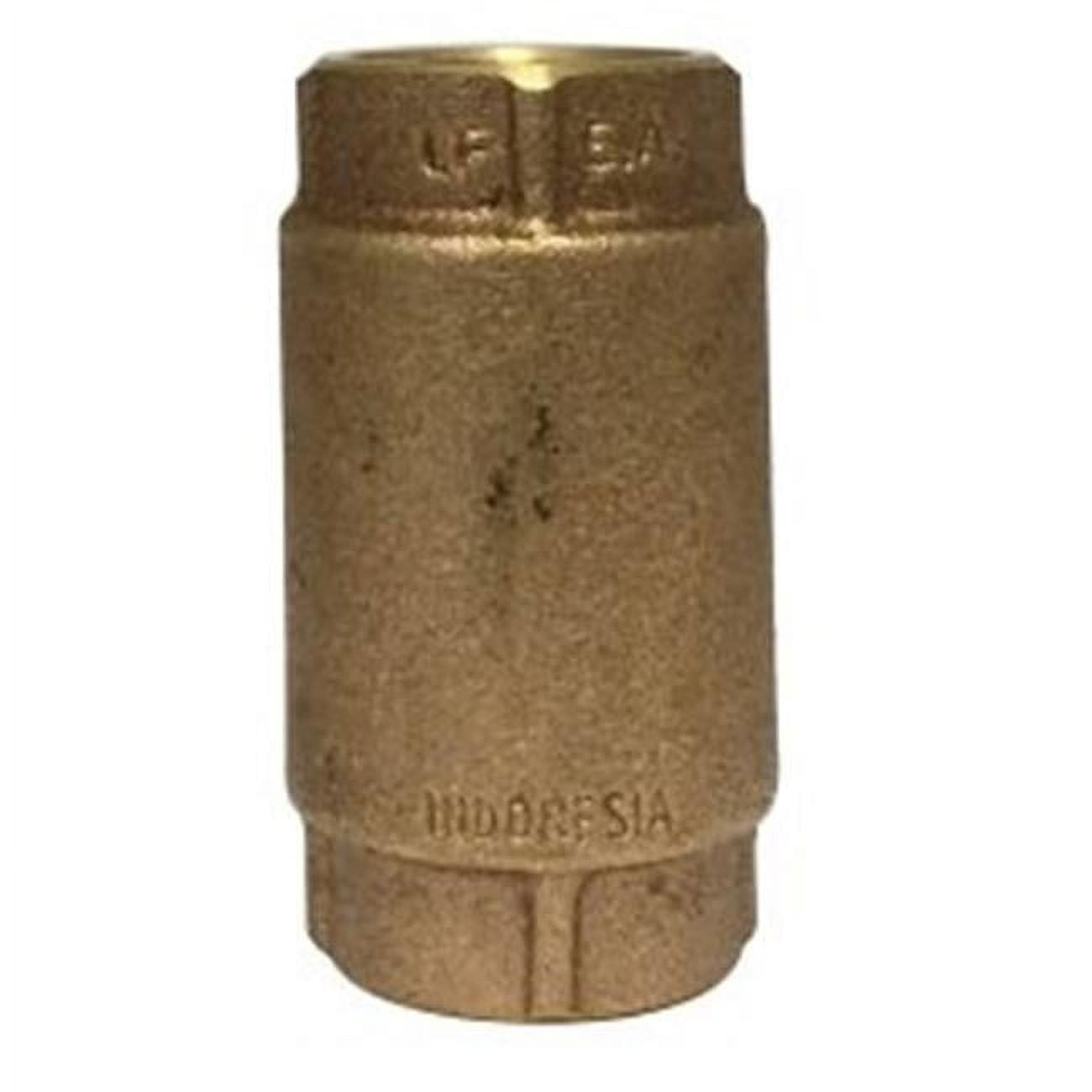 Midland Industries 944434LF 1.5 in. Lead Free Brass In-Line Check Valve ...