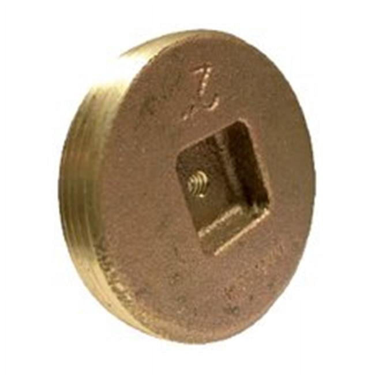 Midland Industries 970707 6 in. Brass Countersunk Cleanout Plugs, 0.25 ...