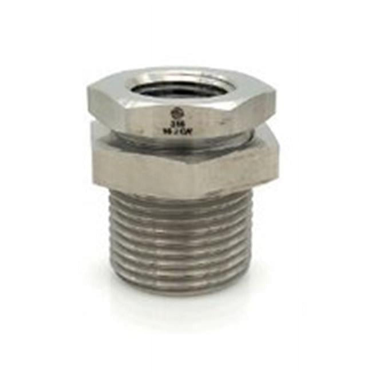 Midland Industries SS2707-08-08 0.5 FNPT 316 Stainless Steel Bulkhead ...