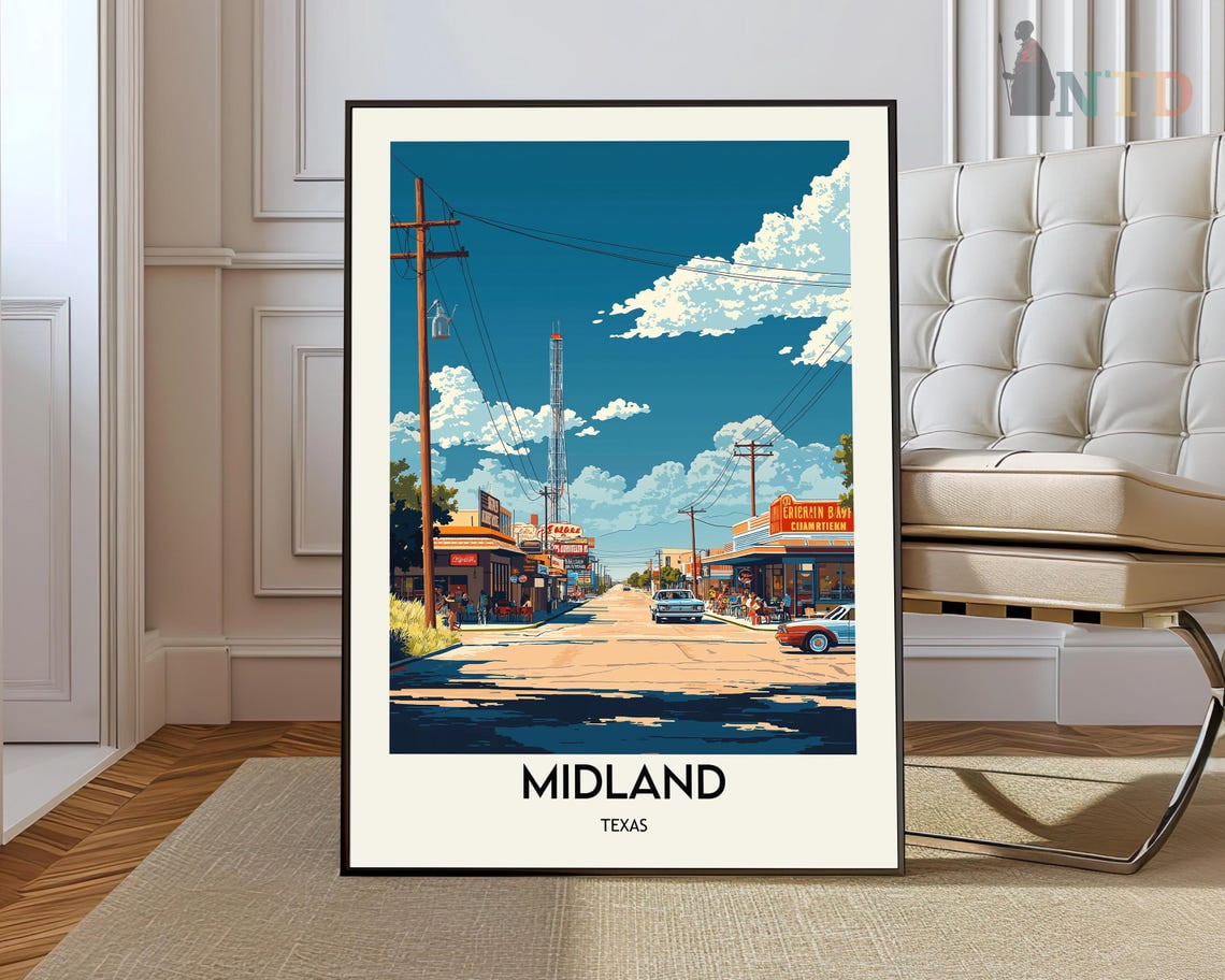 Midland Travel Poster, Midlandmidland Poster Print, Midland Photo ...