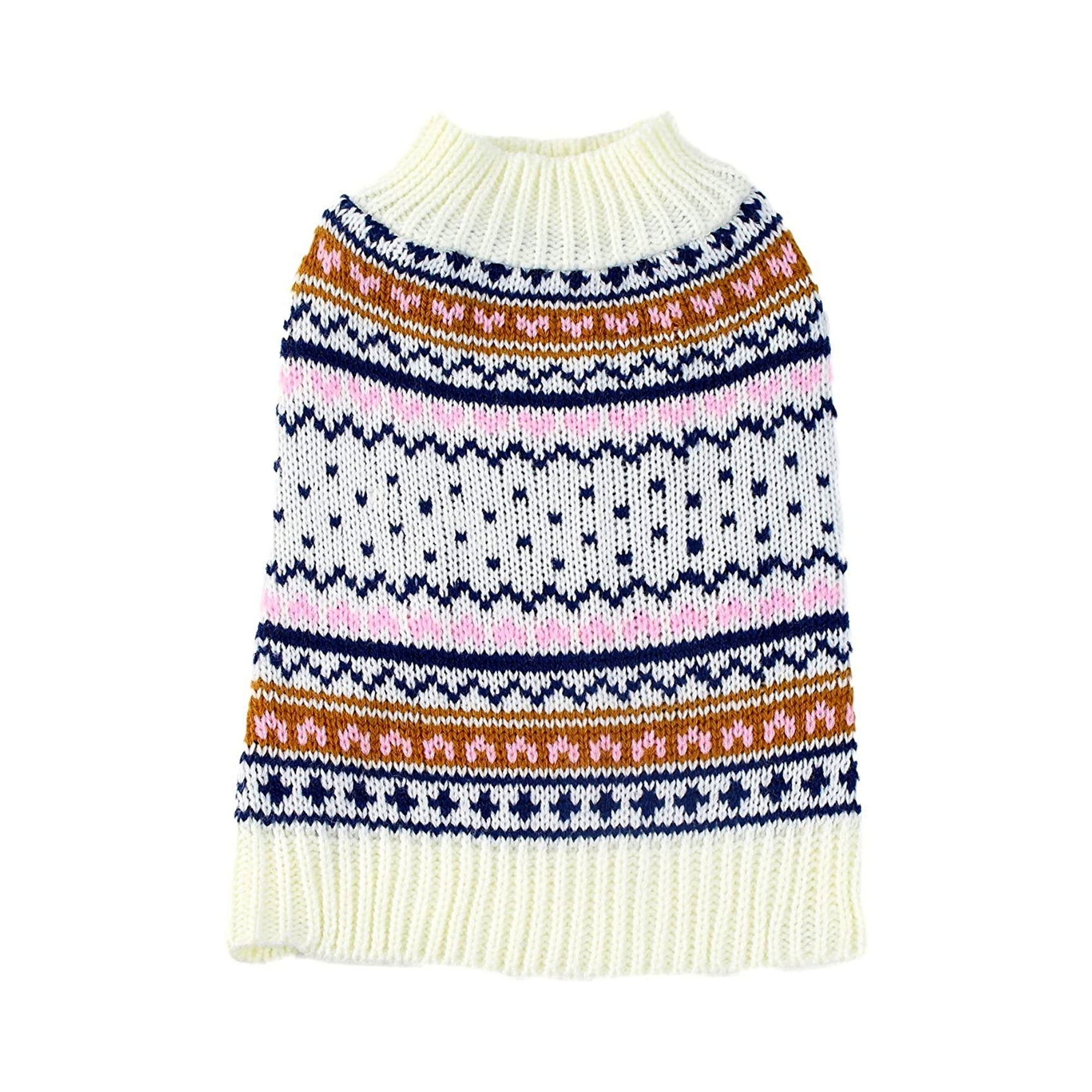 Midlee Berklee Fair Isle Dog Sweater (Large) - Walmart.com