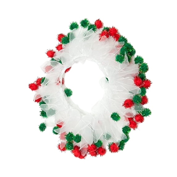 Midlee Christmas Pom Pom Decorative Dog Collar (Large) - Walmart.com