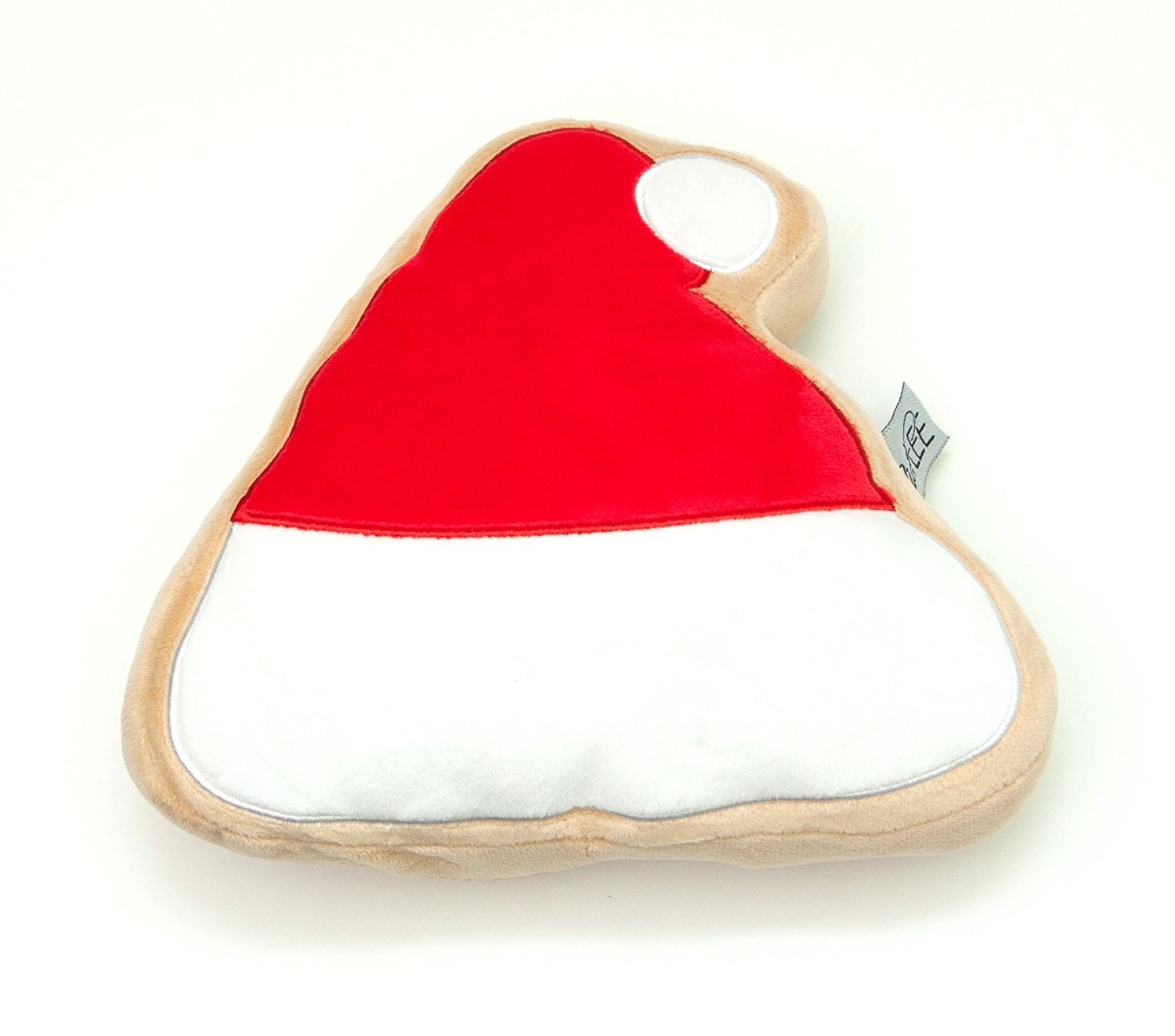 Midlee Christmas Sugar Cookie Plush Dog Toy (Santa Hat, Large ...