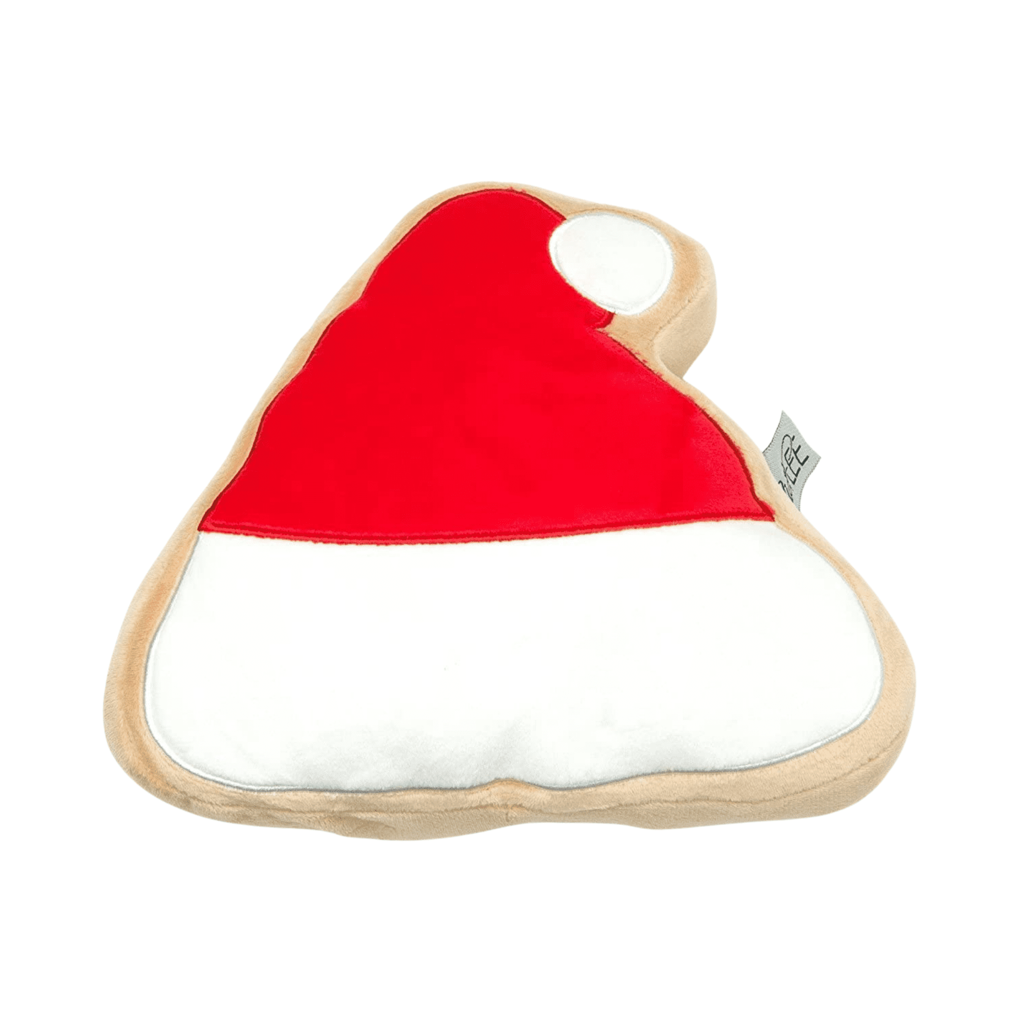 Midlee Christmas Sugar Cookie Plush Dog Toy (Santa Hat, Large ...