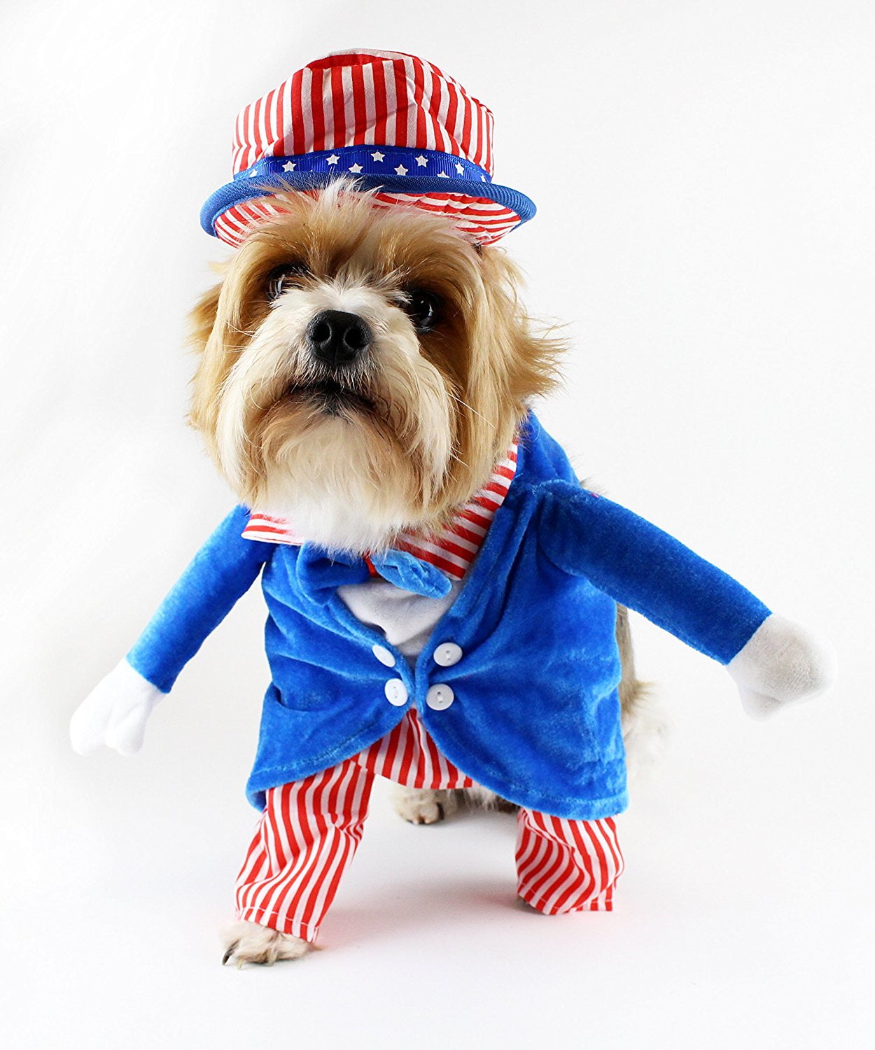 Midlee Uncle Sam 4th of July Fake Arms Dog Costume (Medium) - Walmart.com