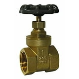 Midline Valve 205T114-NL IPS Threaded Brass Gate Valve, 1-1/4", Lead ...