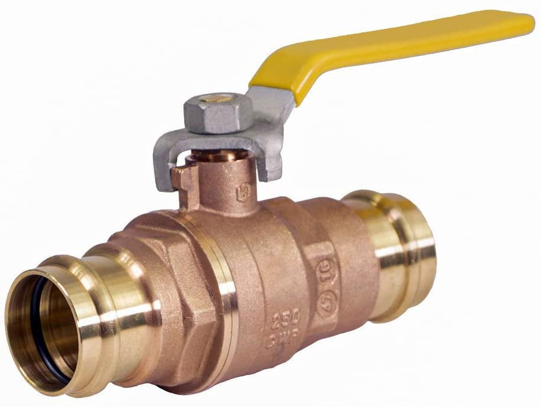 Midline Valve 532012VLV Double-O-Ring Press Ball Valve, with 1/2 in ...