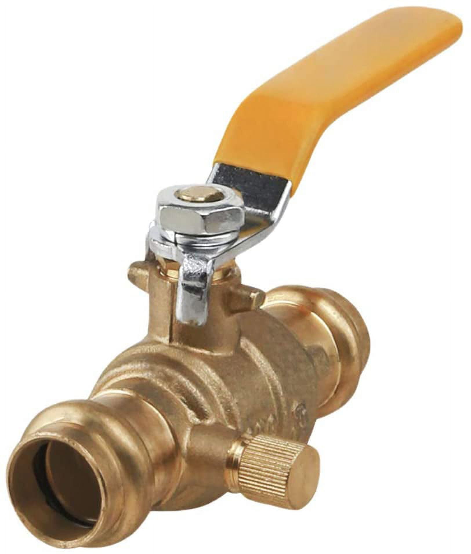Midline Valve 532012VLVD Premium Press Ball Valve with Drain, with 1/2 ...