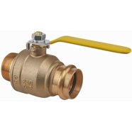 Midline Valve 752234R Premium Brass Press Ball Valve, Long Bonnet with ...