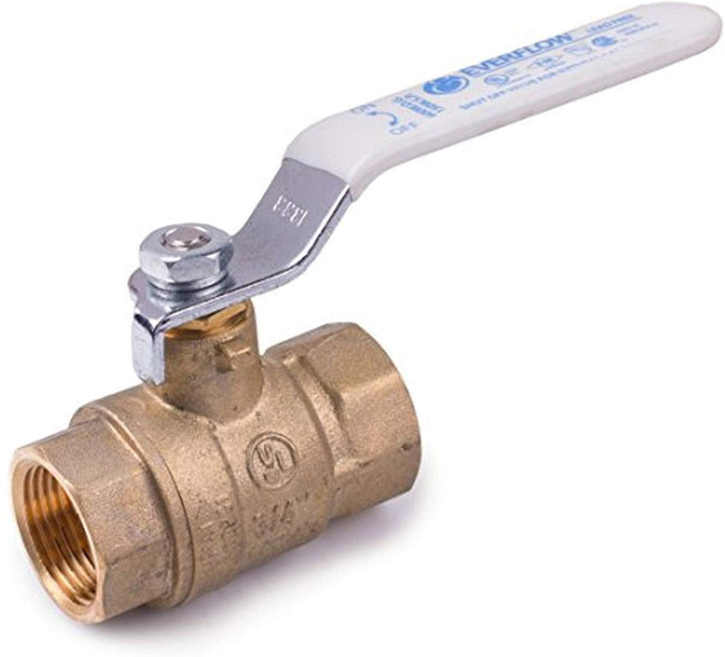 Midline Valve 752234R-10 Premium Brass Press Ball Valve, Long Bonnet ...