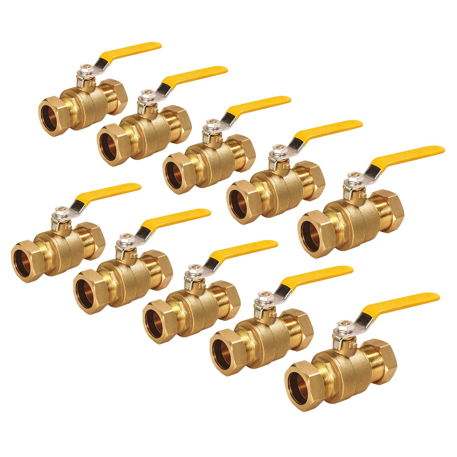 Midline Valve 822256M-10 Premium Brass Full Port Ball Valve, 3/4 in ...